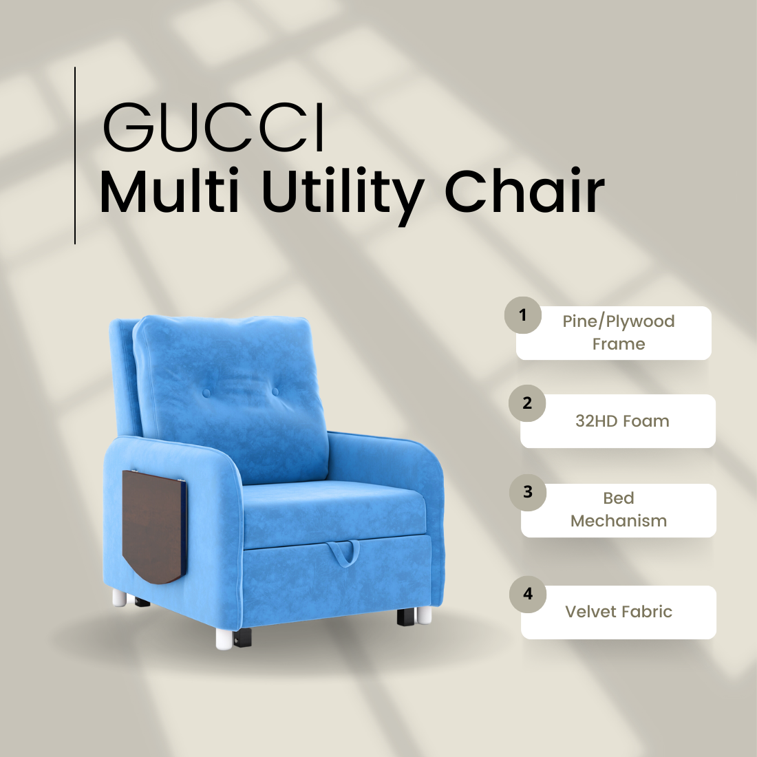 Gucci (Multi Utility Chair) – RECLINEX WORLD